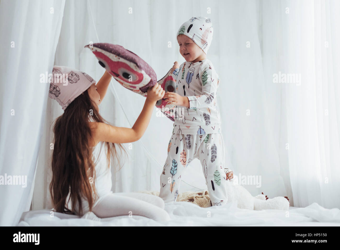 Children in pajamas Stock Photo - Alamy
