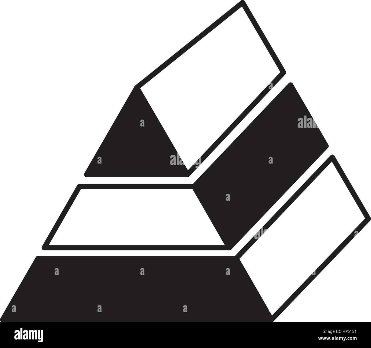 pyramid emblem infographic icon vector illustration design Stock Vector ...