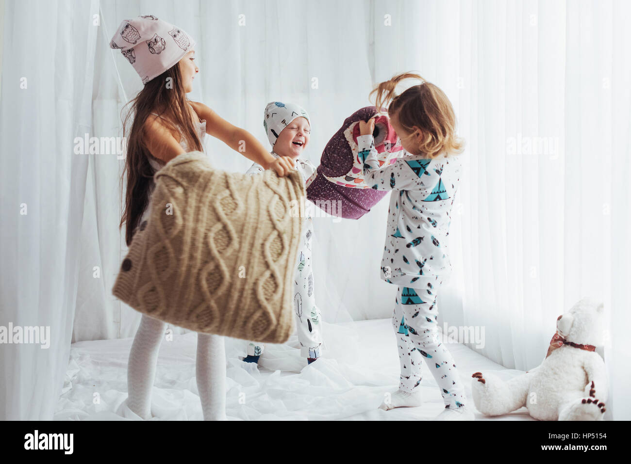 Children in pajamas Stock Photo - Alamy
