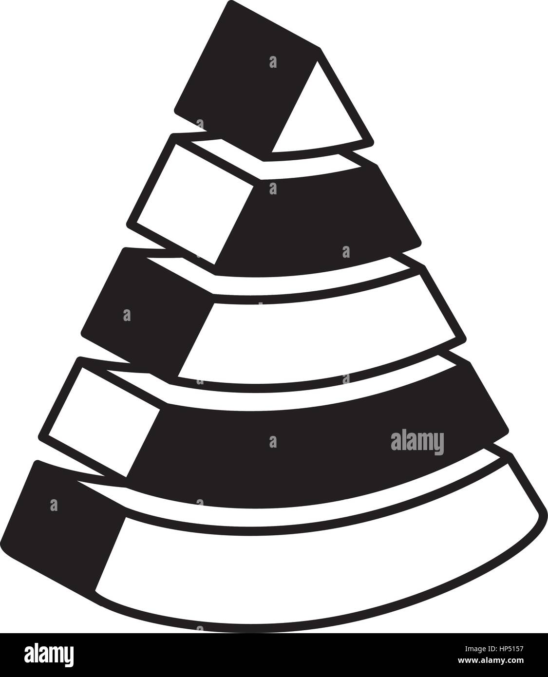pyramid emblem infographic icon vector illustration design Stock Vector ...