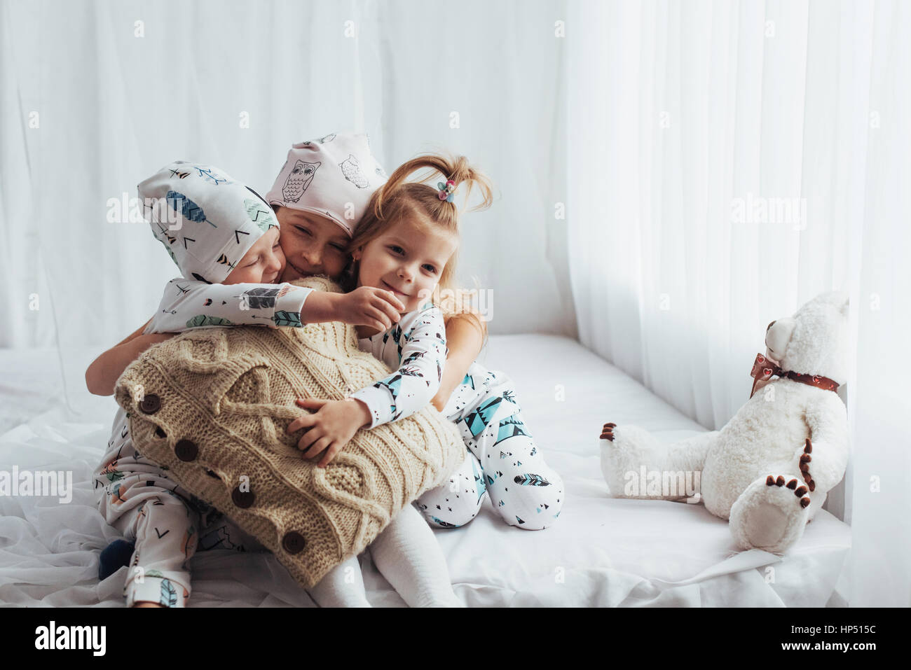 Children in pajamas Stock Photo - Alamy