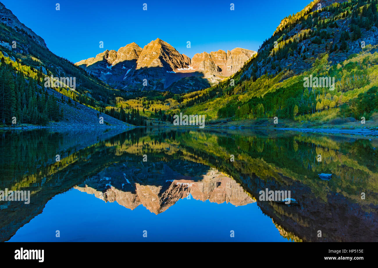 The Iconic Maroon Bells Near Aspen Colorado Stock Photo - Alamy