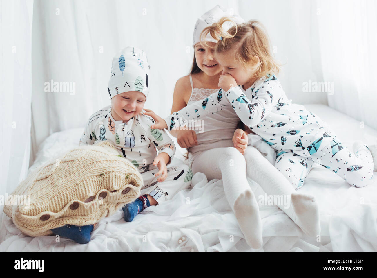 Children in pajamas Stock Photo - Alamy