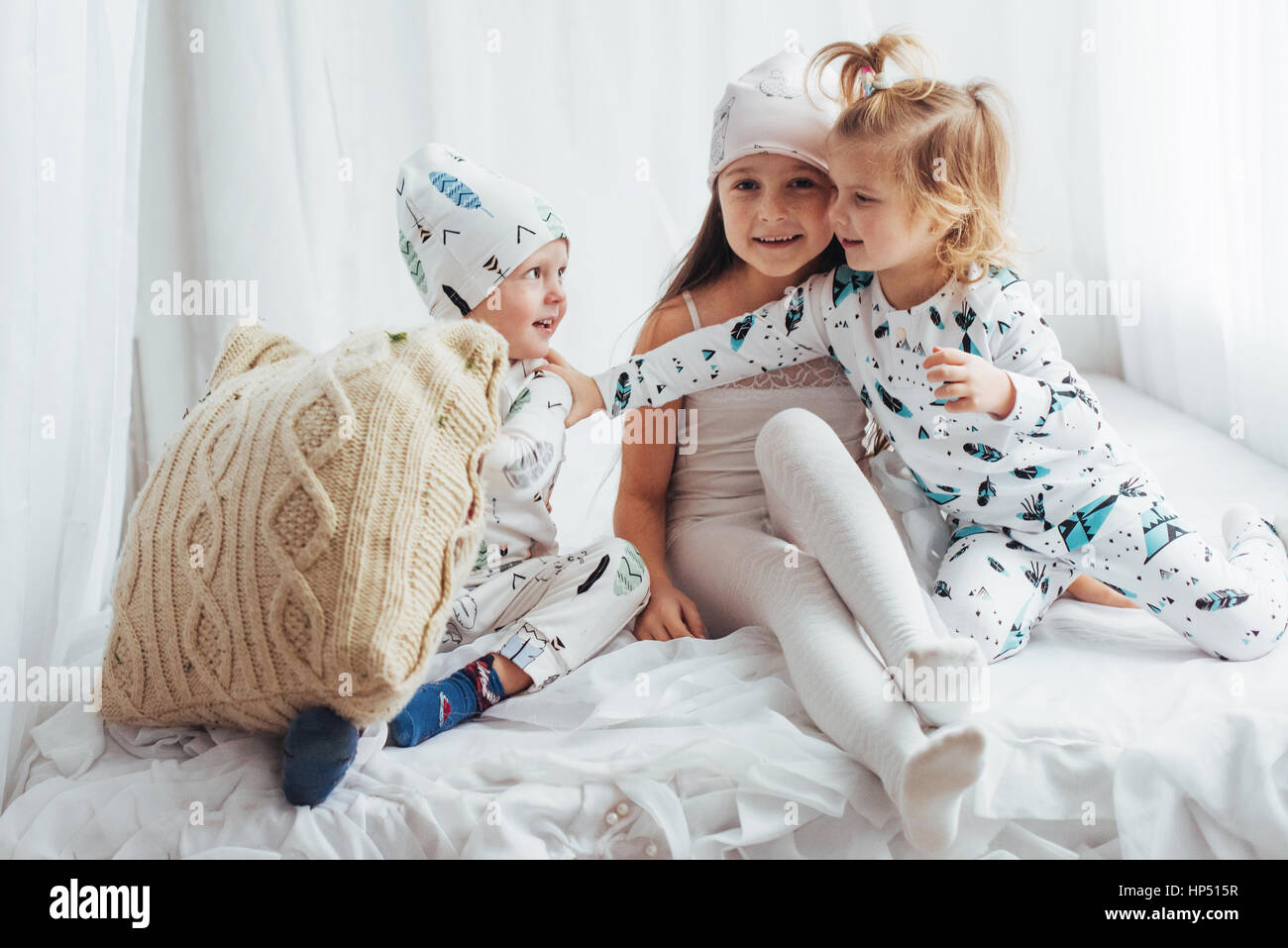 Children in pajamas Stock Photo - Alamy