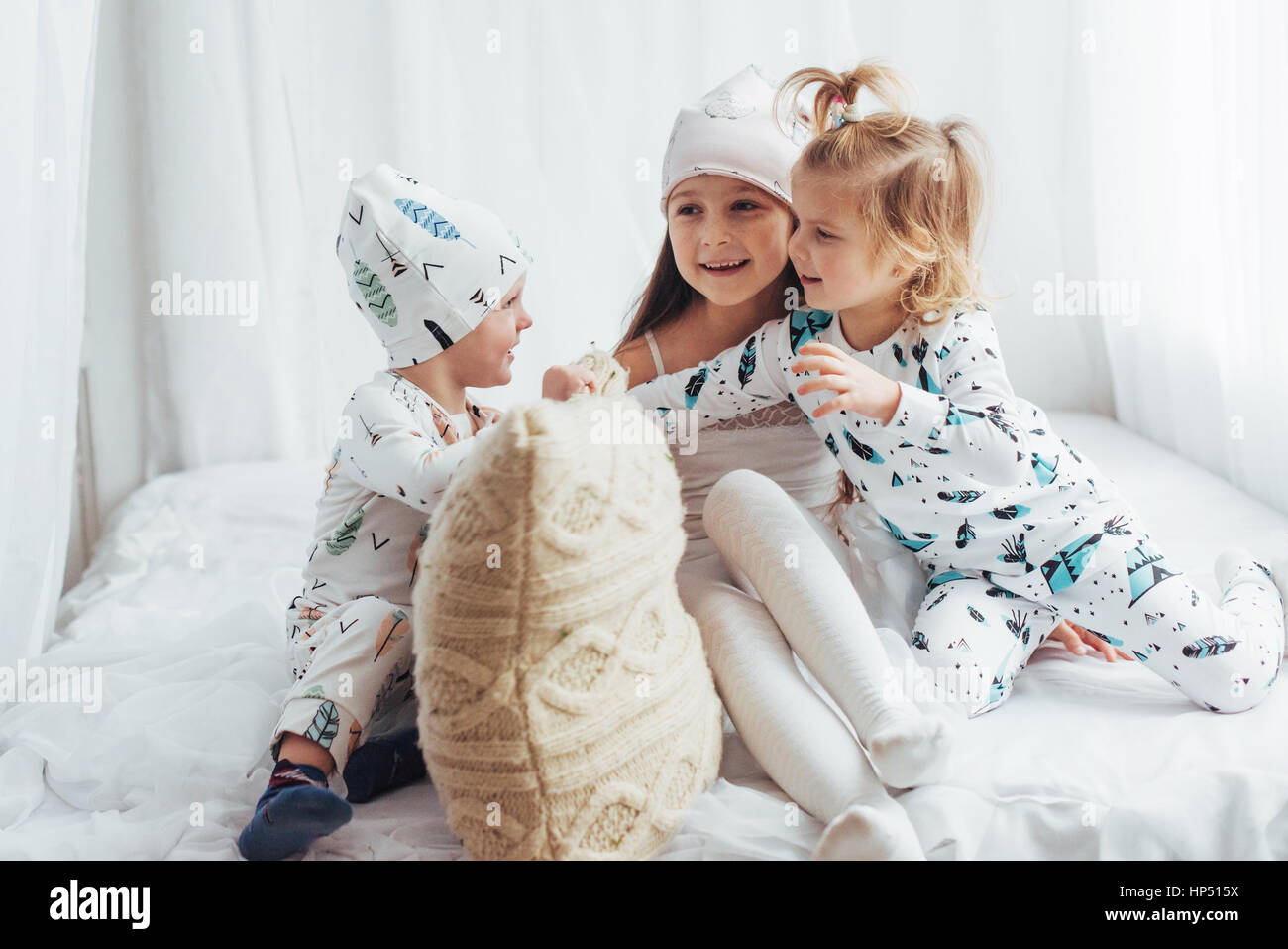 Children in pajamas Stock Photo - Alamy
