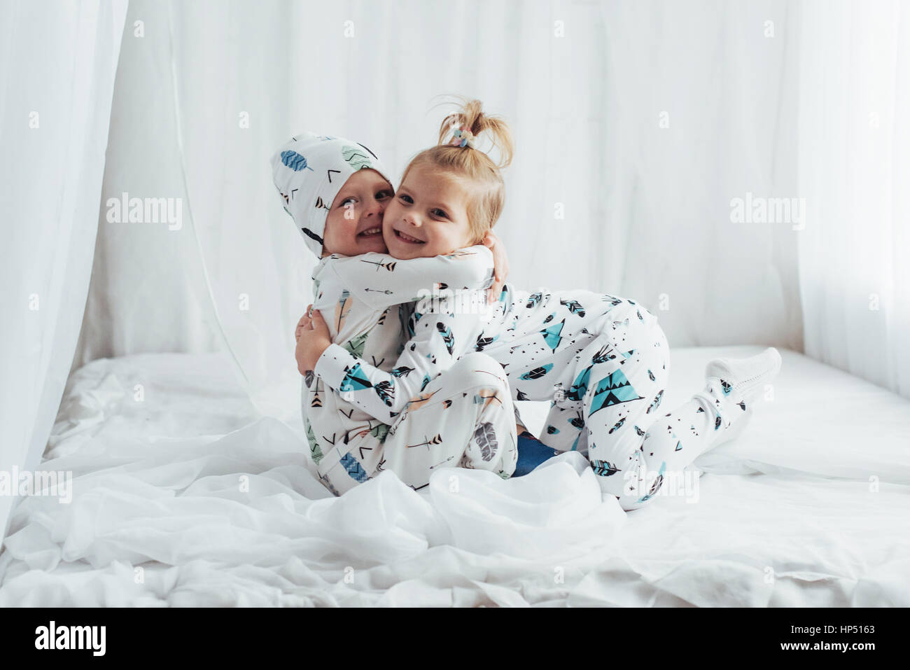 Children in pajamas Stock Photo - Alamy
