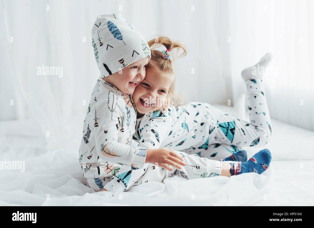 Children in pajamas Stock Photo - Alamy
