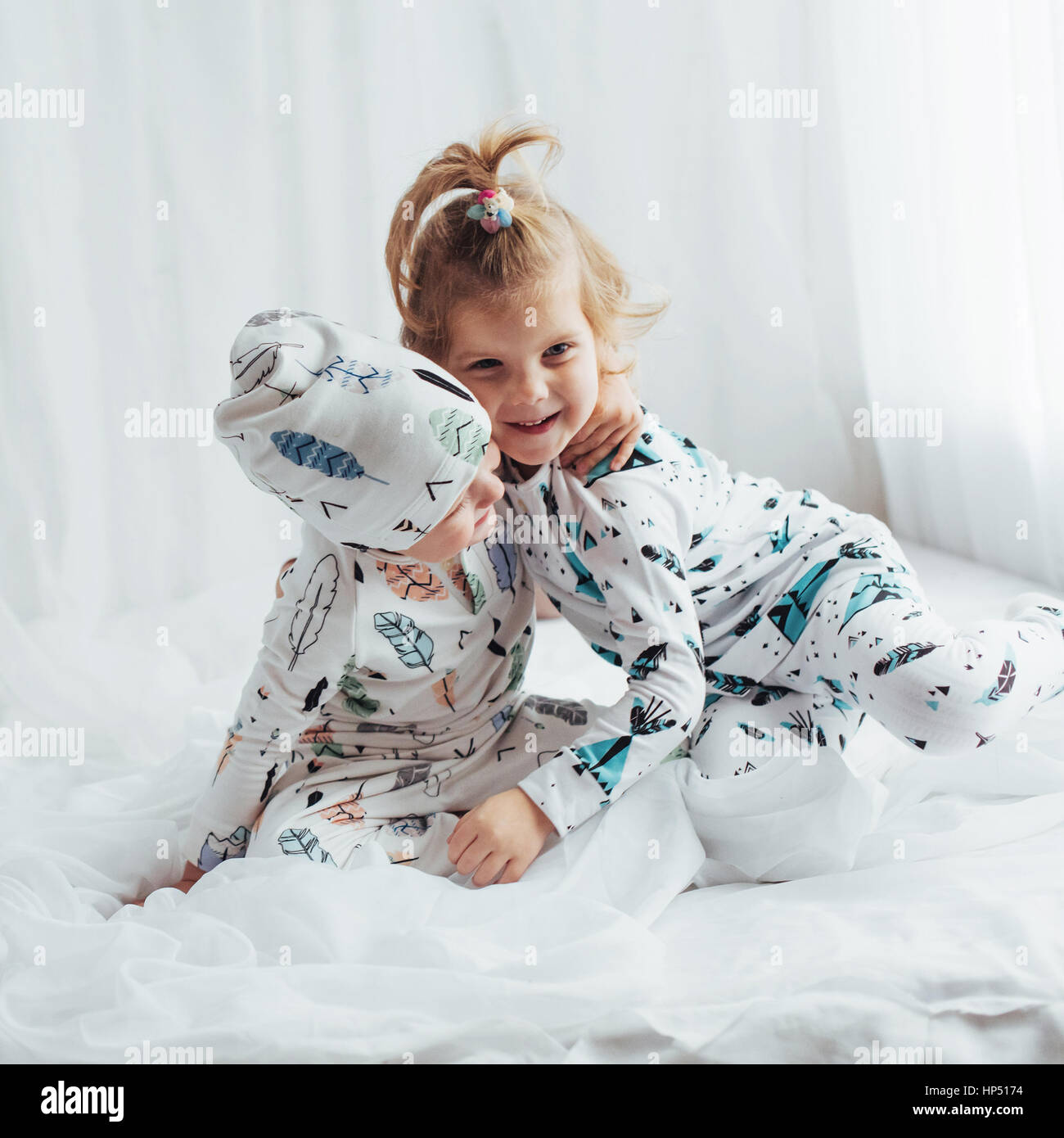 Children in pajamas Stock Photo - Alamy