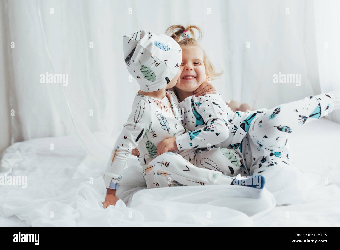 Children in pajamas Stock Photo - Alamy