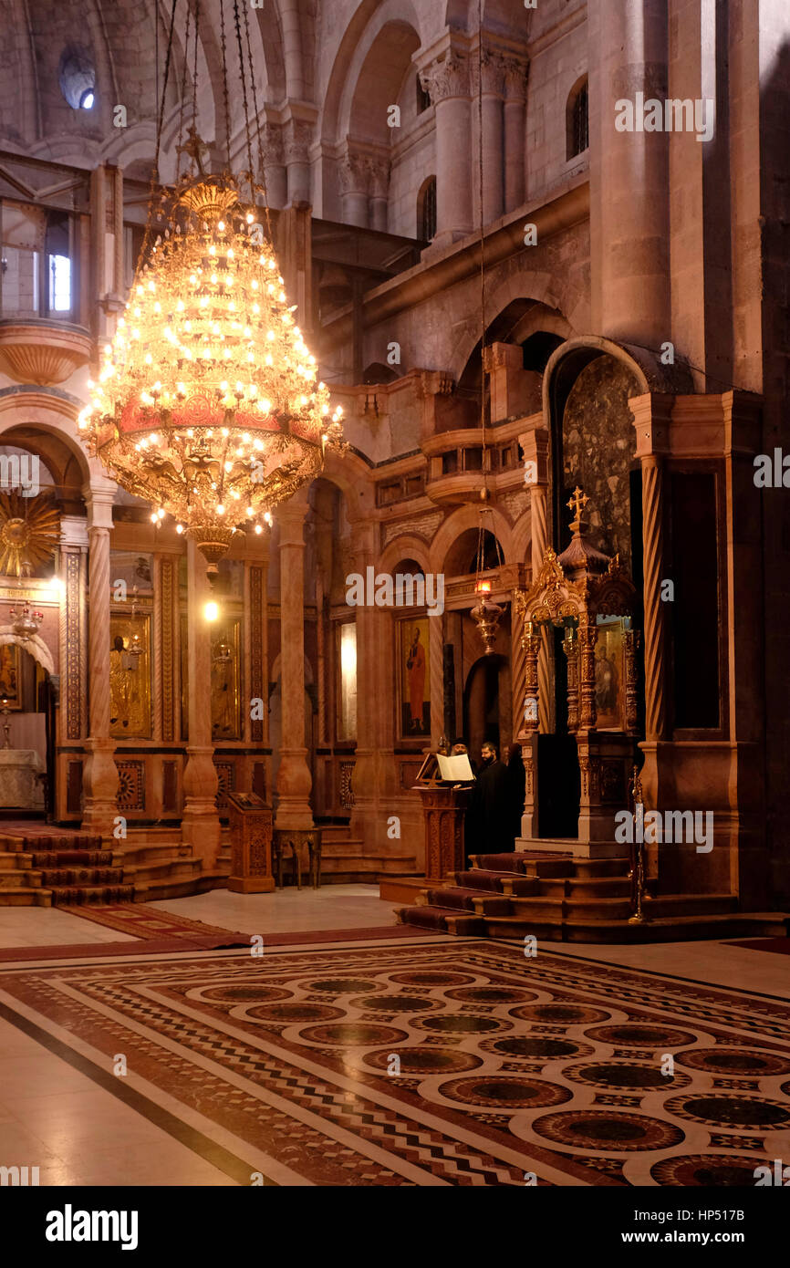 The cathedra or bishop's throne of the Greek Orthodox Patriarch of ...