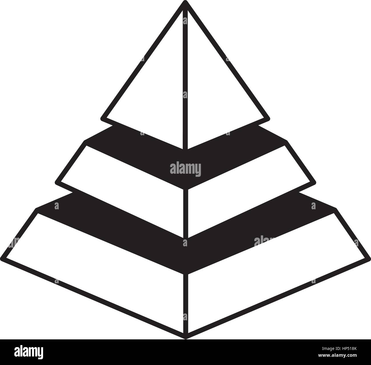 pyramid emblem infographic icon vector illustration design Stock Vector ...