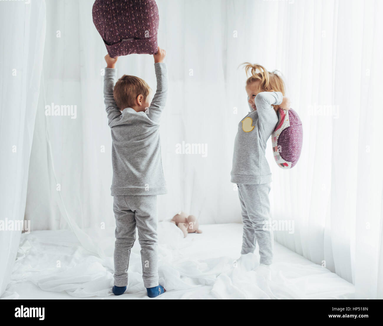 Children in pajamas Stock Photo - Alamy