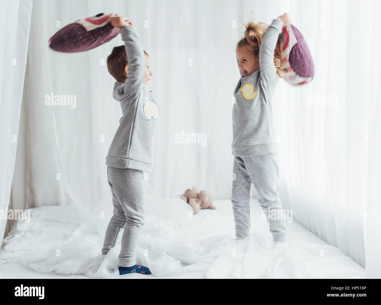 Children in pajamas Stock Photo - Alamy
