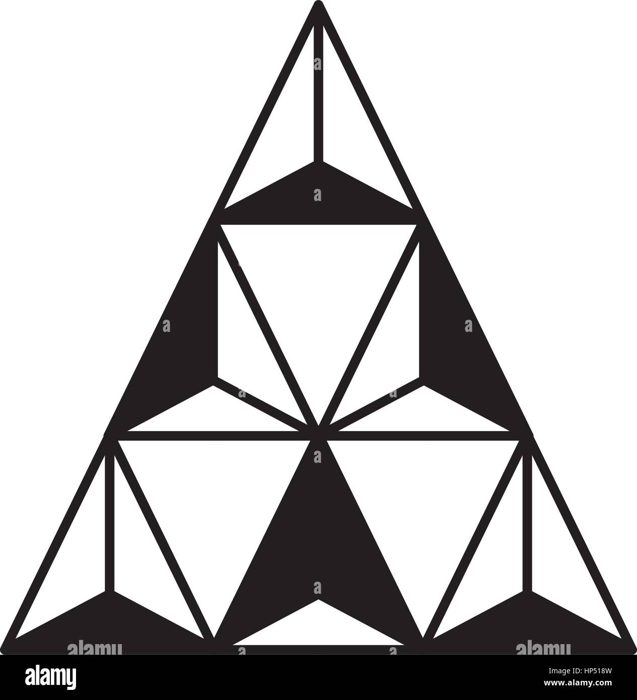 pyramid emblem infographic icon vector illustration design Stock Vector ...