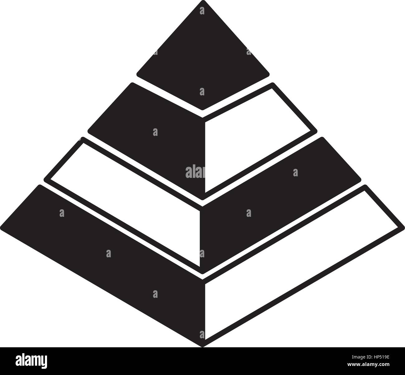 pyramid emblem infographic icon vector illustration design Stock Vector ...