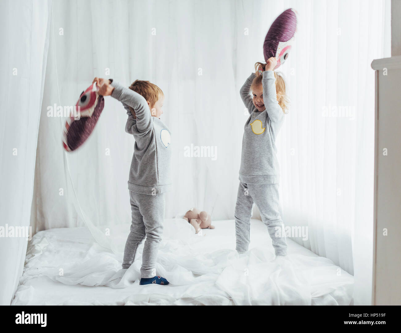 Children in pajamas Stock Photo - Alamy