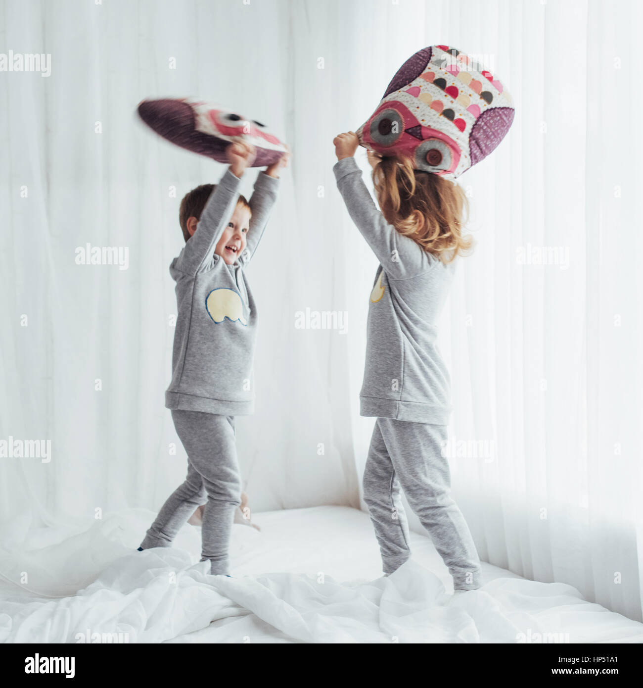 Children in pajamas Stock Photo - Alamy
