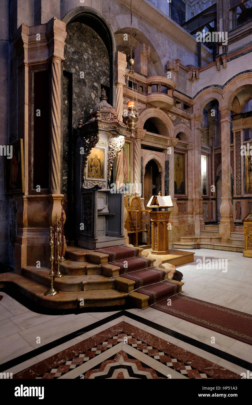 Throne of the patriarch of jerusalem hi-res stock photography and ...