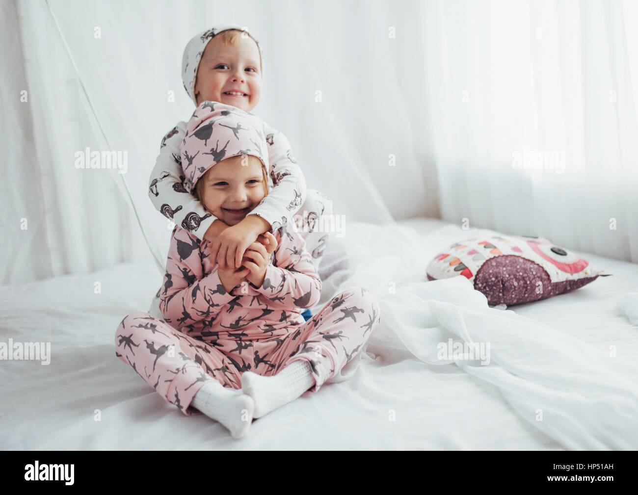 Children in pajamas Stock Photo - Alamy