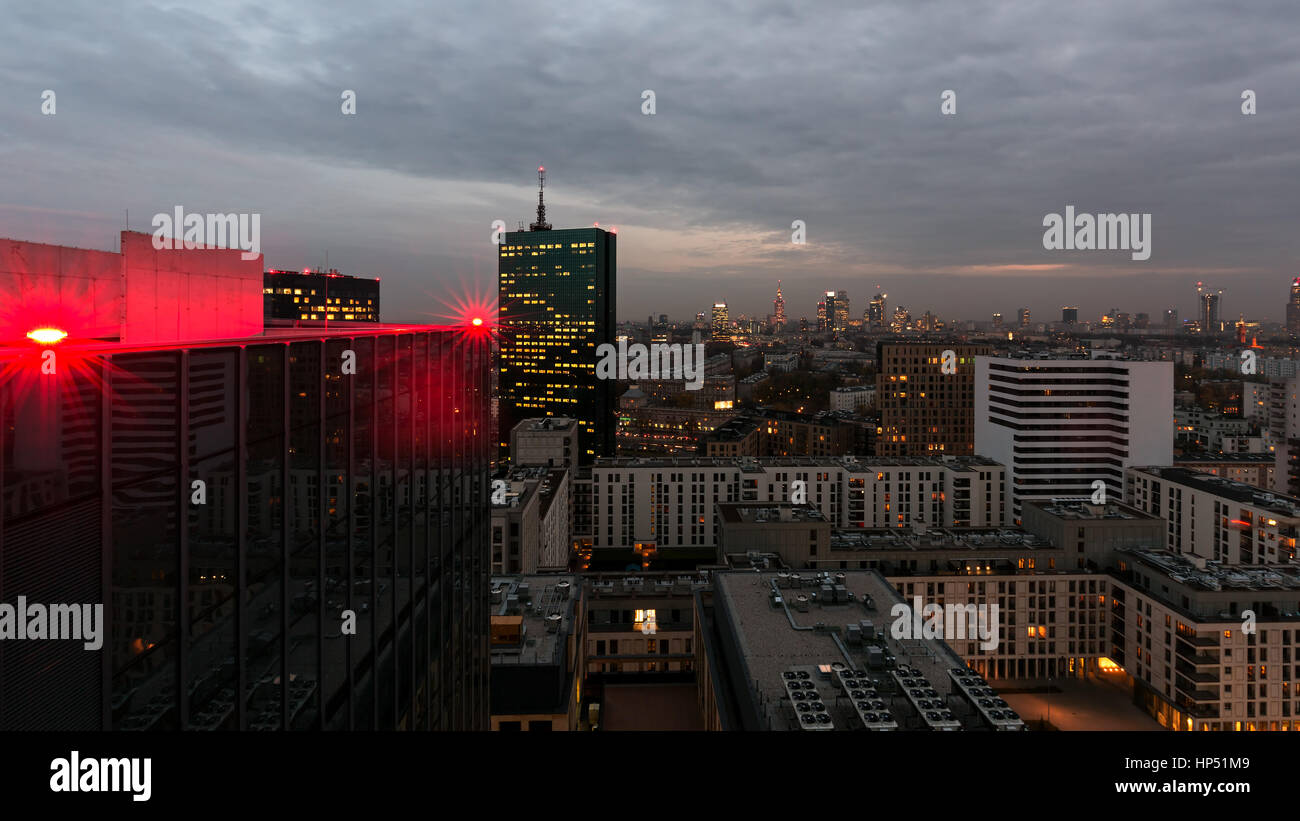 Panorama warsaw city skyline hi-res stock photography and images - Alamy