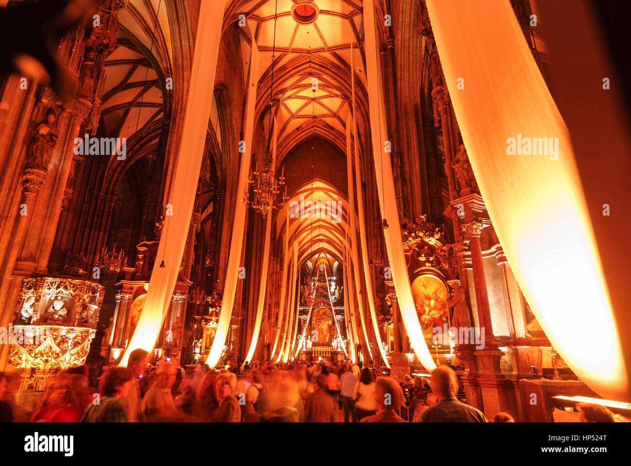 Wien, Vienna, Church St. Stephen's Cathedral; festival Long night of ...
