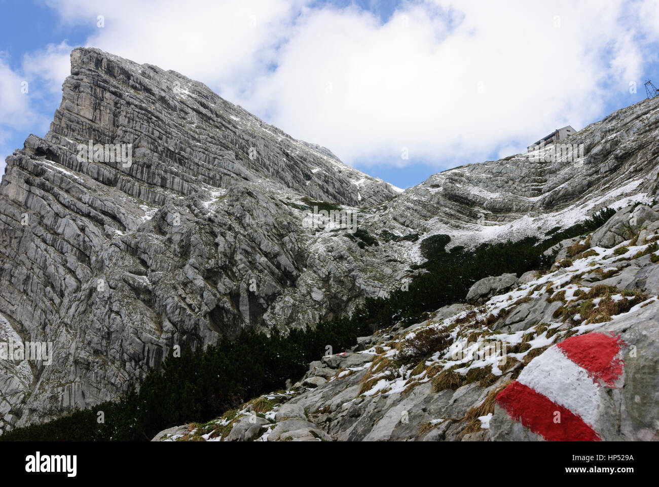 Totes Gebirge, mountain hut Welser Hütte, Pyhrn-Priel, Oberösterreich ...
