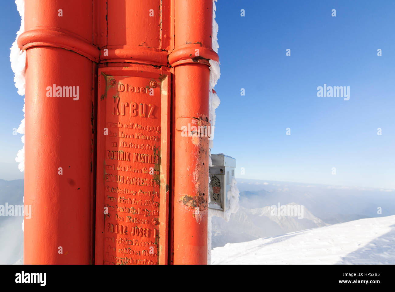 Totes Gebirge, Summit Cross Great Priel (2515m), Pyhrn-Priel ...