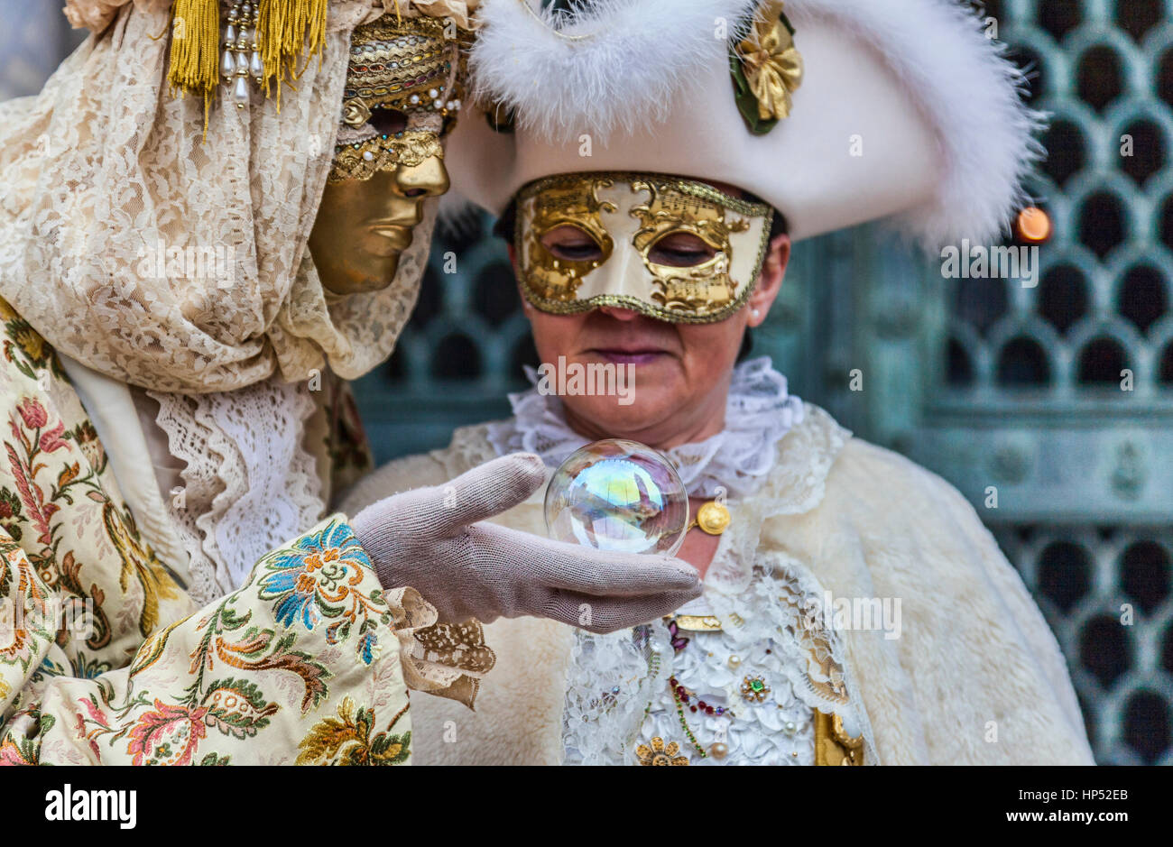 Venice, Italy- February 19th, 2012: Environmental portrait of a ...