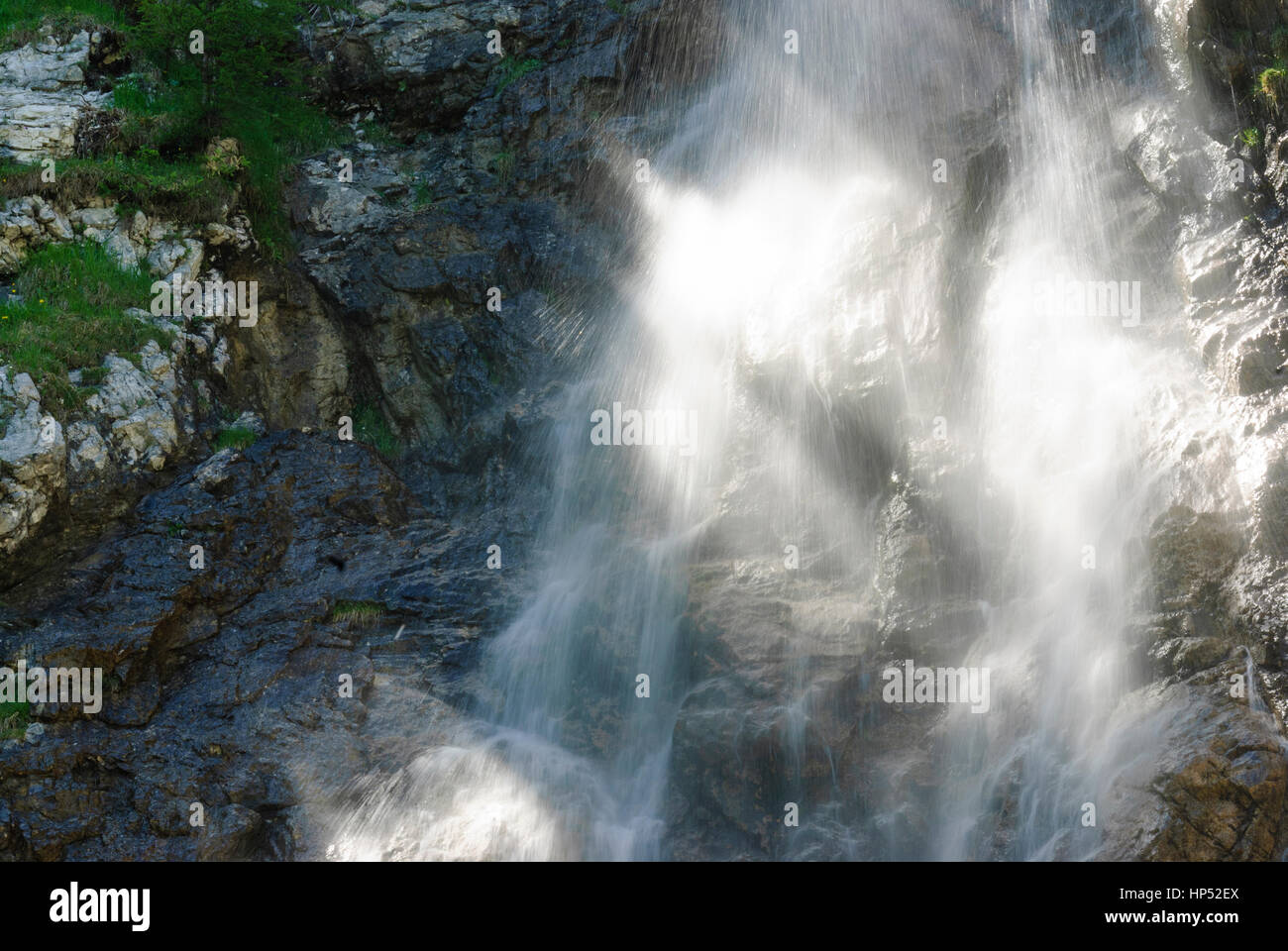 Totes Gebirge, waterfall at Hinterstoder, Pyhrn-Priel, Oberösterreich ...