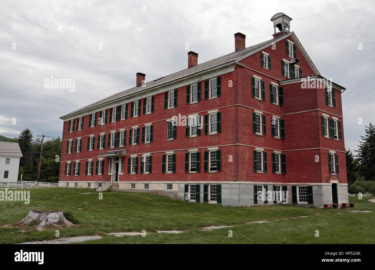 The Brick Dwelling n the Hancock Shaker Village, Hancock, Massachusetts ...