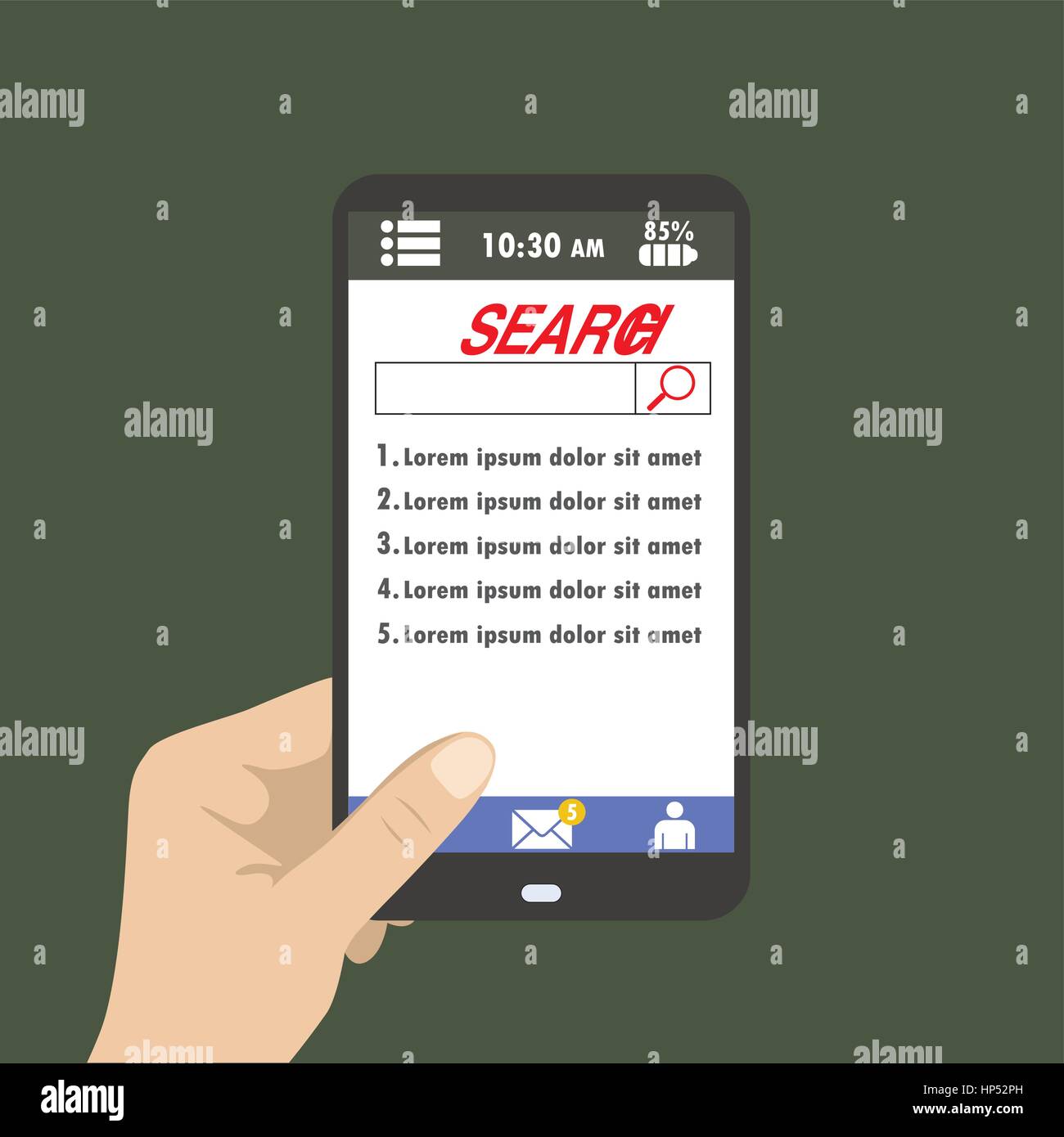 On screen order Stock Vector Images - Alamy