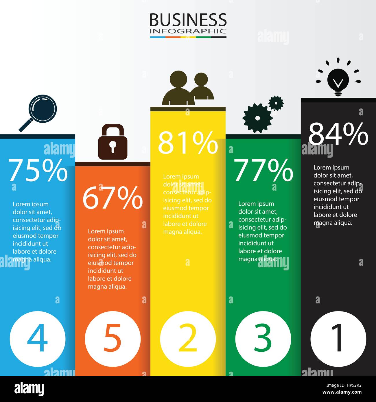 Abstract 3D digital illustration Infographic. Vector illustration can ...