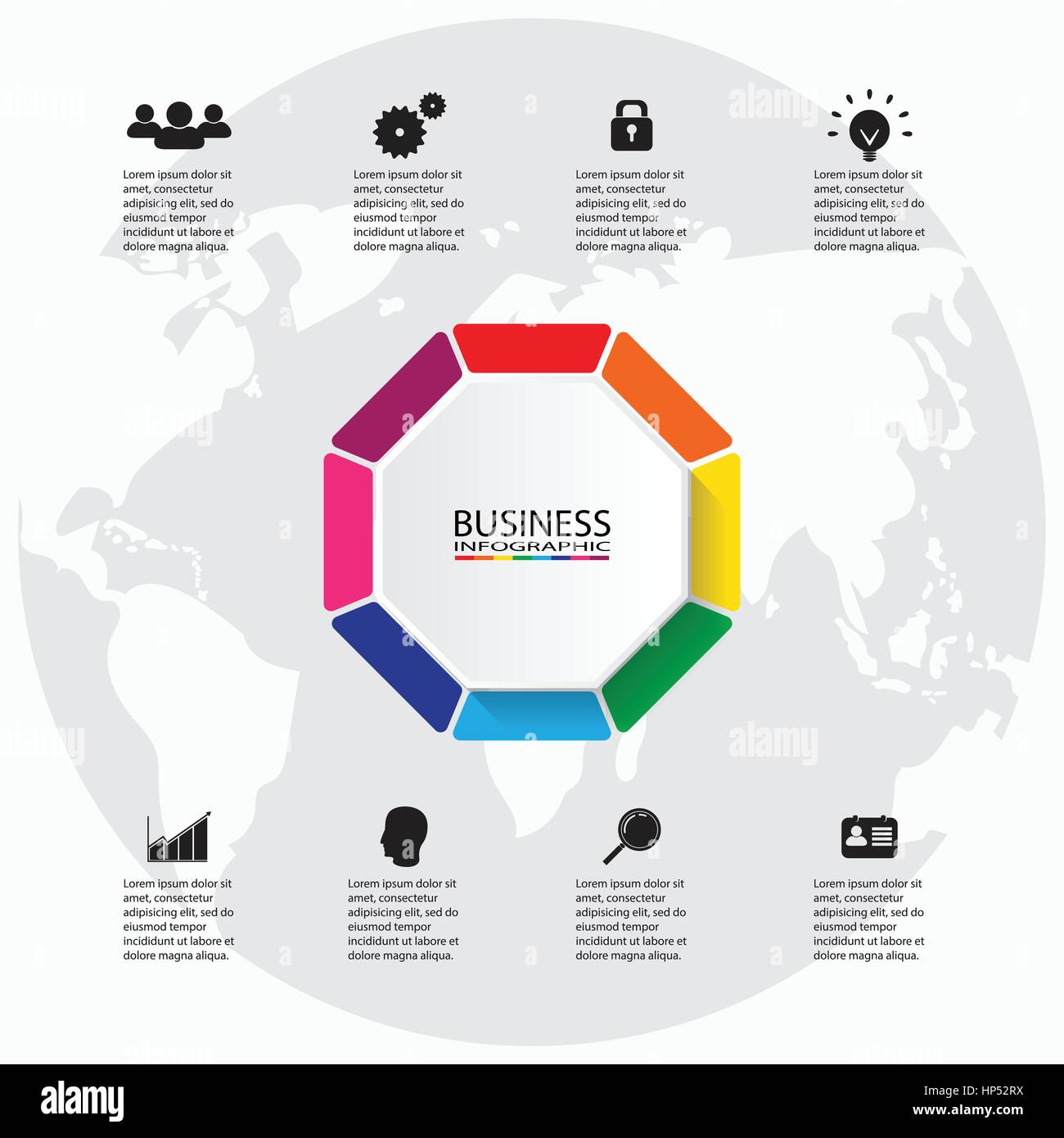 Abstract 3D digital illustration Infographic. Vector illustration can ...