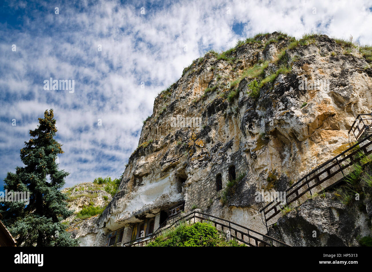 The rock monastery St Dimitrii of Basarbovo Stock Photo - Alamy