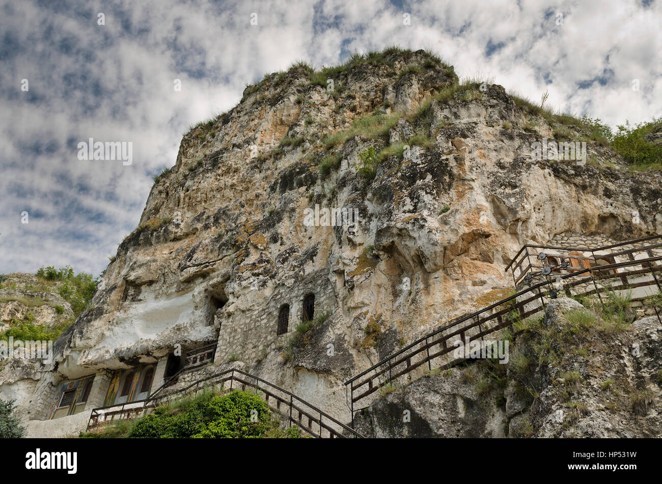 The rock monastery St Dimitrii of Basarbovo Stock Photo - Alamy