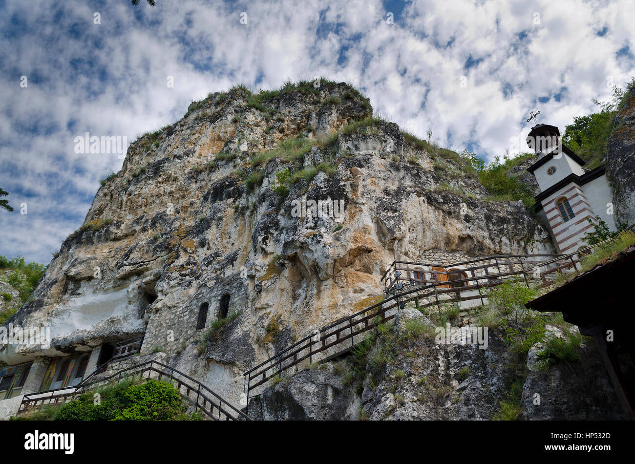 The rock monastery St Dimitrii of Basarbovo Stock Photo - Alamy