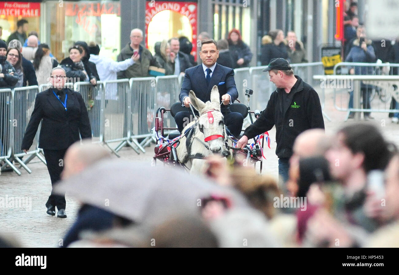 David Walliams arriving for the judges stage of auditions for BGT ...