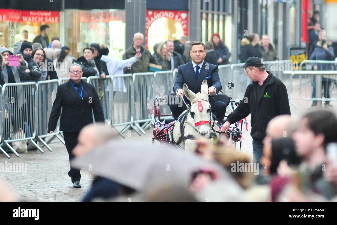 David Walliams arriving for the judges stage of auditions for BGT ...