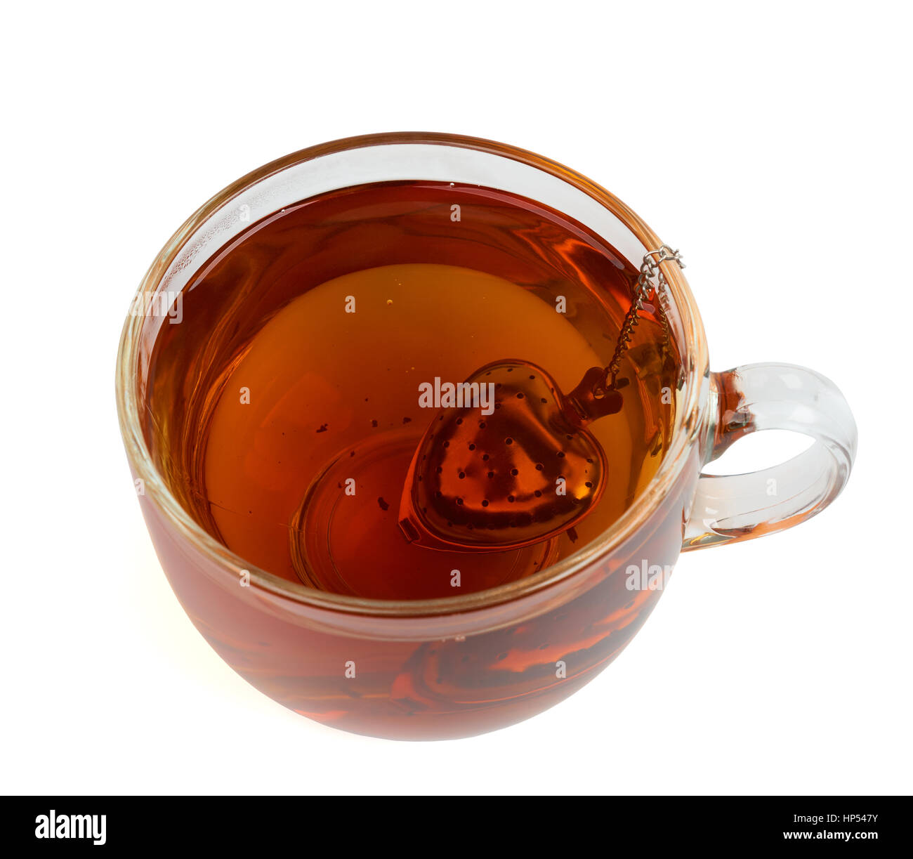 Brewing black tea in transparent Cut Out Stock Images & Pictures - Alamy