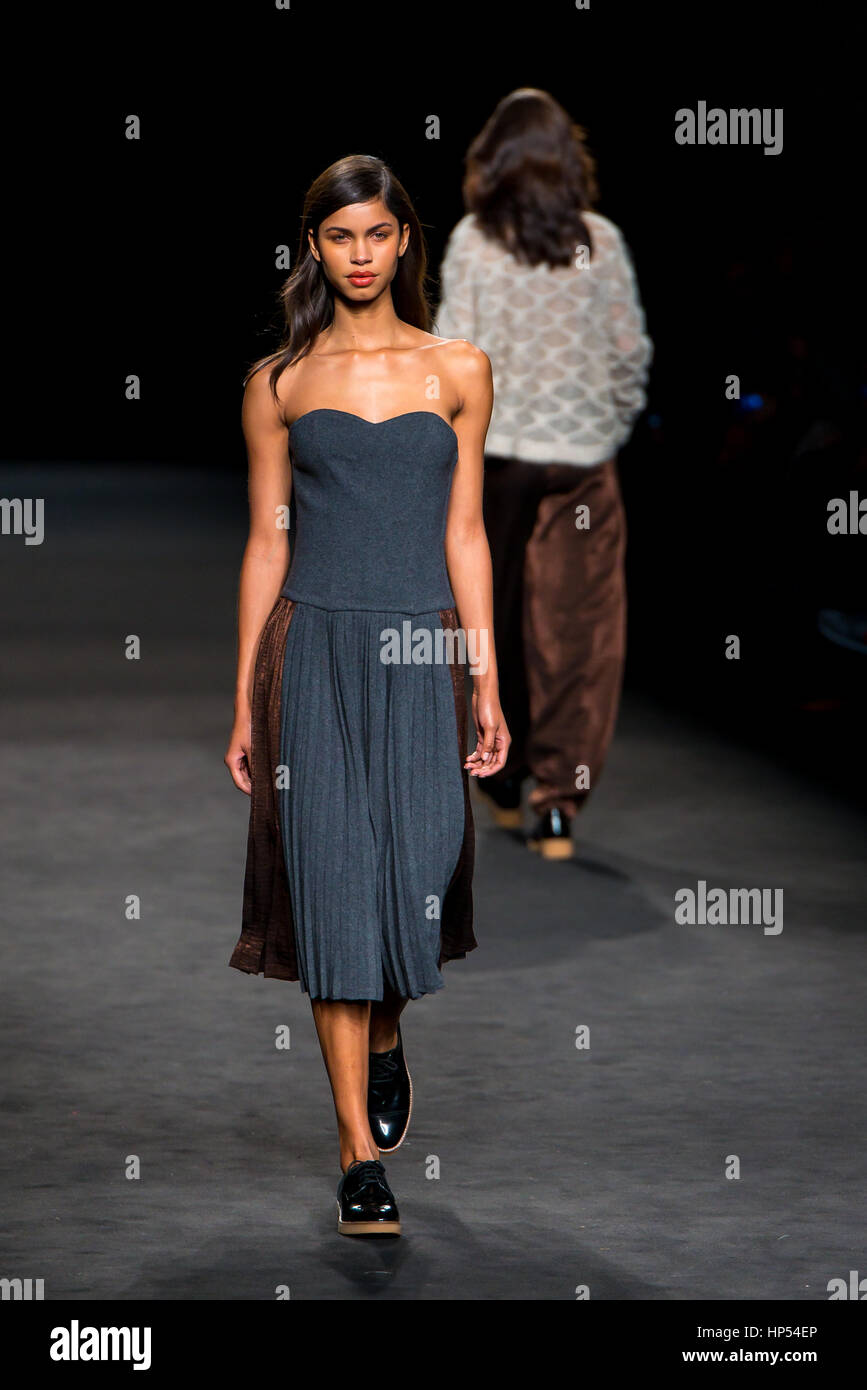 BARCELONA - FEB 3: A model walks the runway for the Sita Murt ...