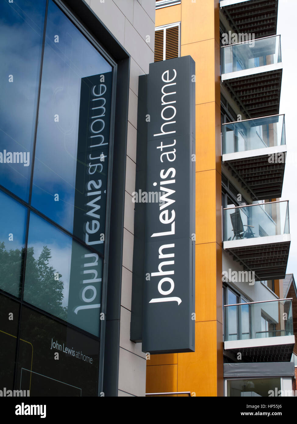 Debenhams department store name on side of retail building Stock Photo ...
