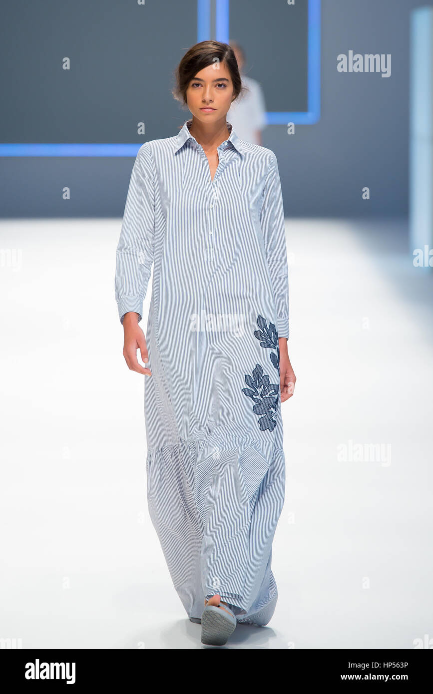 BARCELONA - JUN 30: A model walks the runway for the Lebor Gabala ...