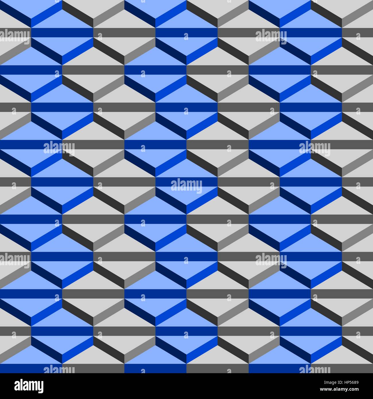 Isometric triangle pattern - 3D seamless editable geometric vector ...