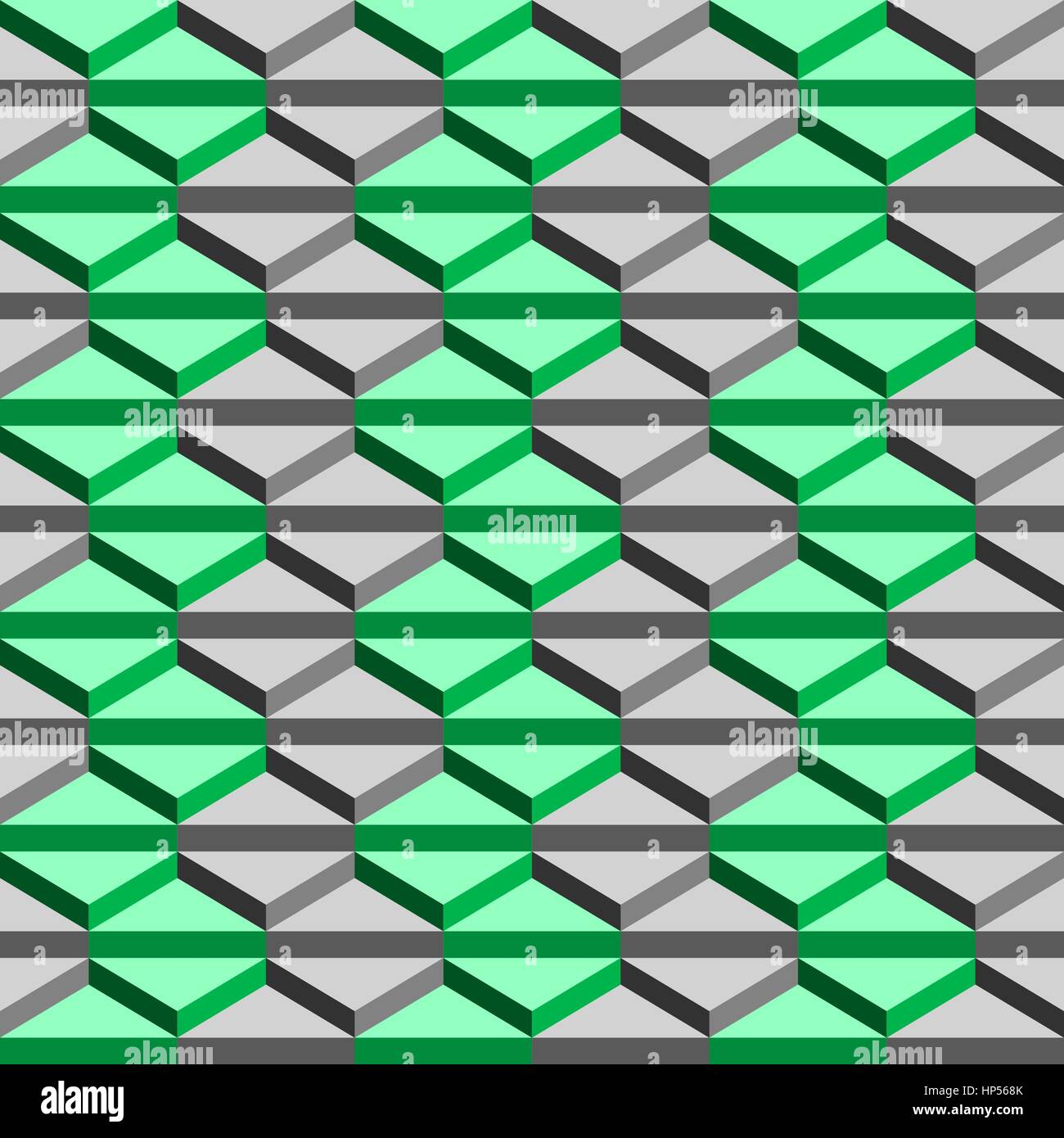 Isometric triangle pattern - 3D seamless editable geometric vector ...
