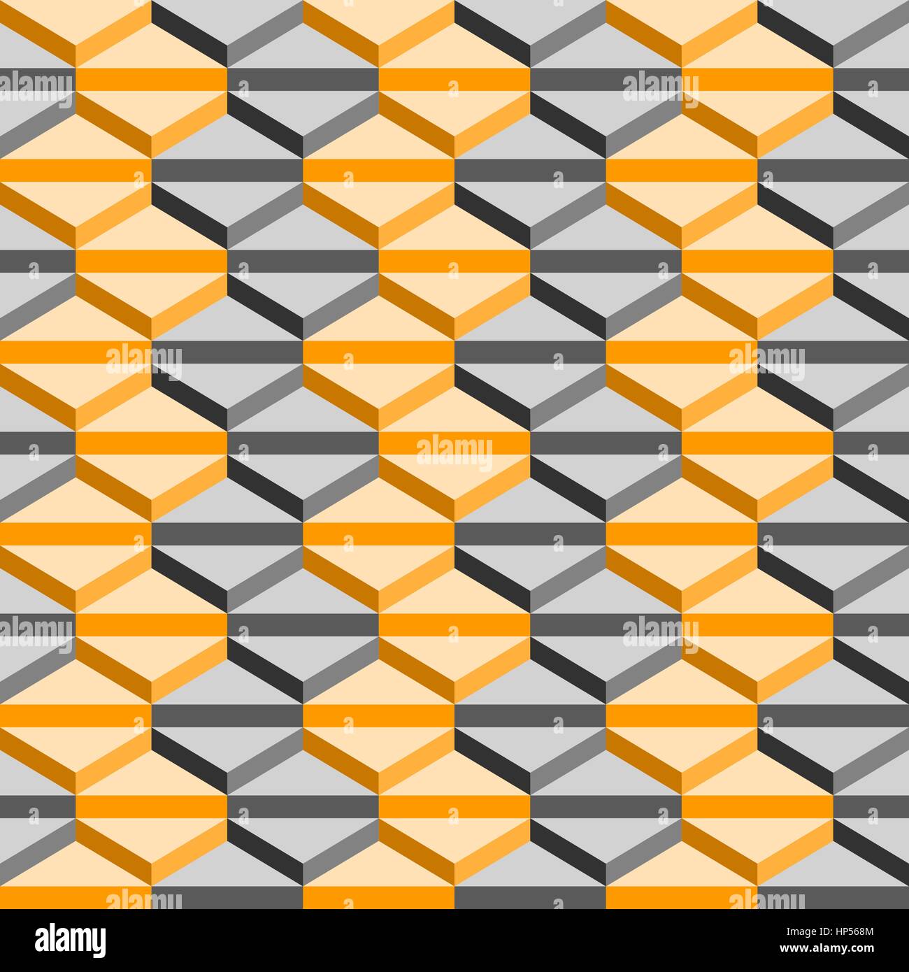 Isometric triangle pattern - 3D seamless editable geometric vector ...