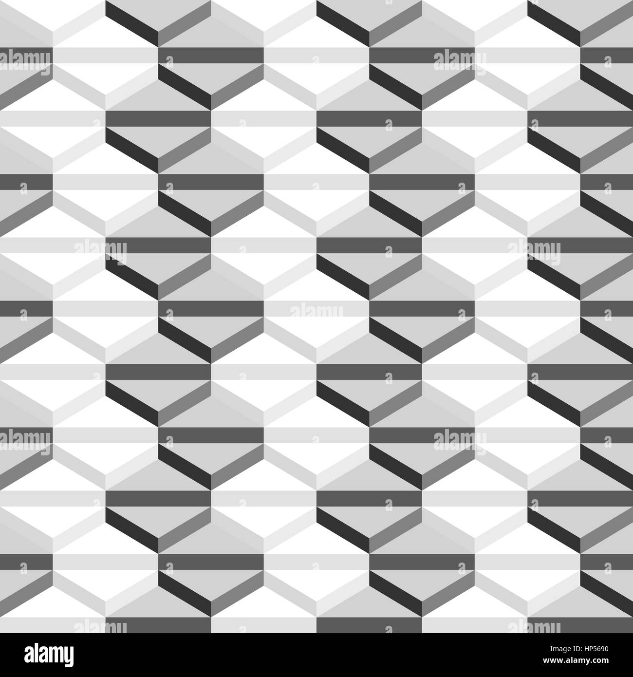 Isometric triangle pattern - 3D seamless editable geometric vector ...