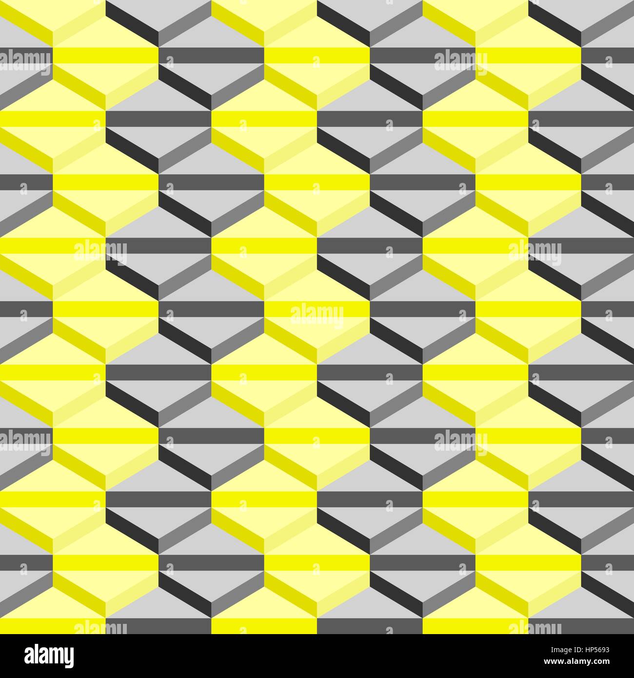 Isometric triangle pattern - 3D seamless editable geometric vector ...