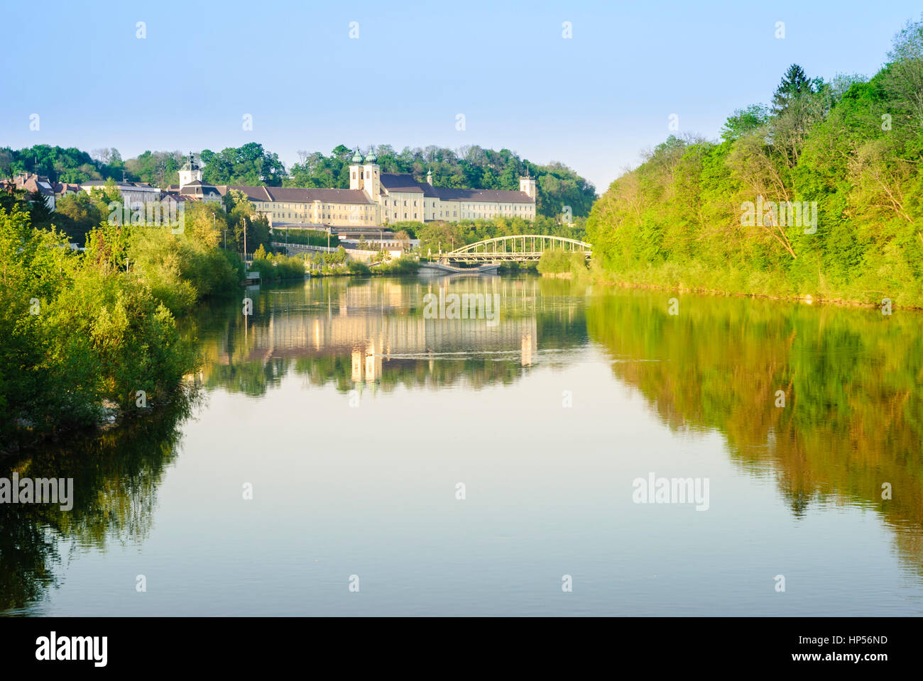 Lambach, Benedictine monastery, River Traun, Zentralraum ...