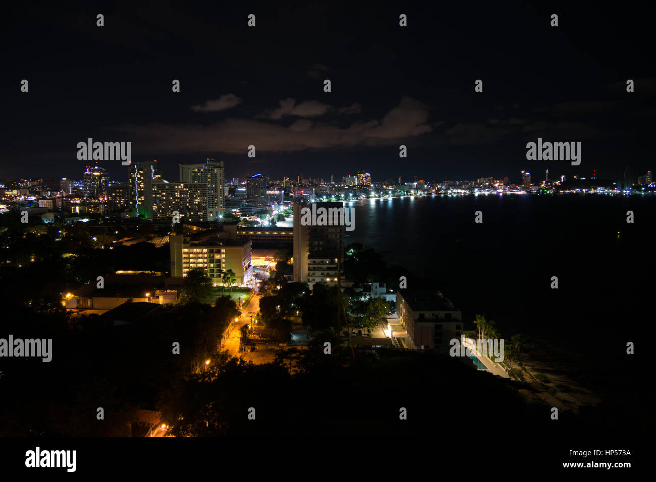 Pattaya at night Stock Photo - Alamy