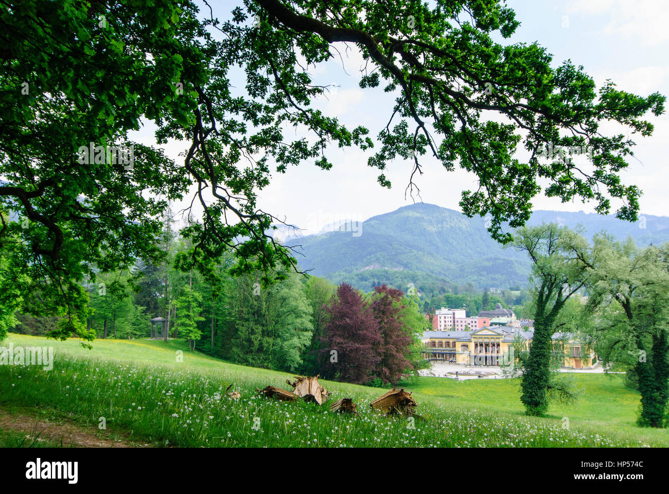 Bad Ischl, park Kaiserpark, Kaiservilla emporer castle, Salzkammergut ...